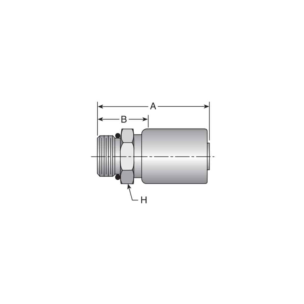 1O1HY Male SAE Straight Thread Hydraulic Fitting | Gemco