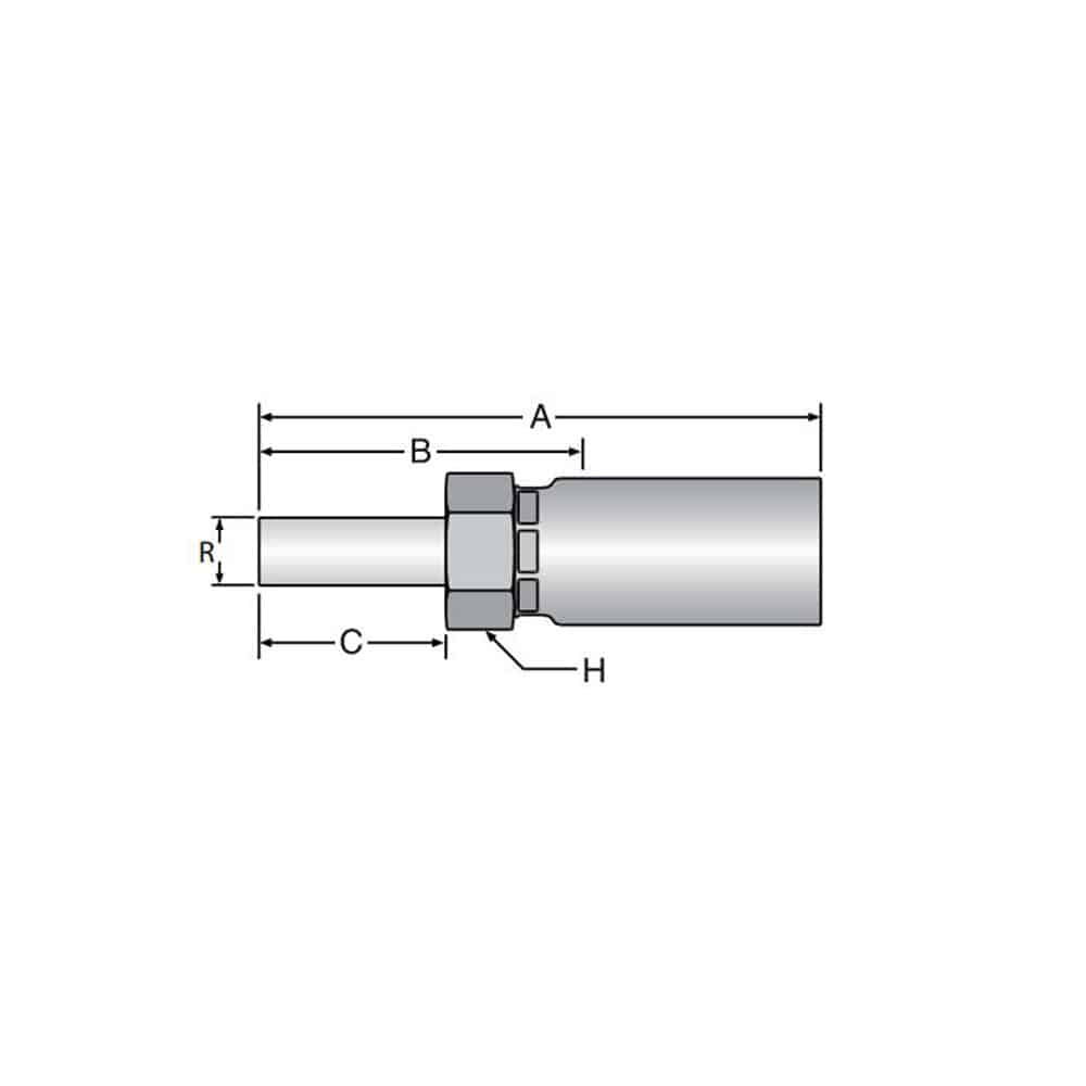 1W155 Metric Standpipe Heavy Series Hydraulic Fitting | Gemco