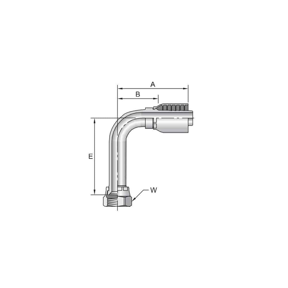 2J943-L ISO 12151-5 JIC 37° Hose Fitting | Gemco