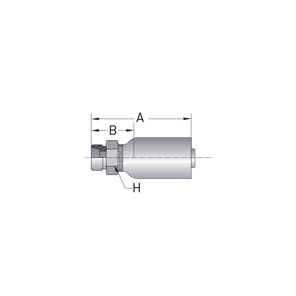 1C156 Male Stud DIN 20078 Light Series Fitting | Gemco