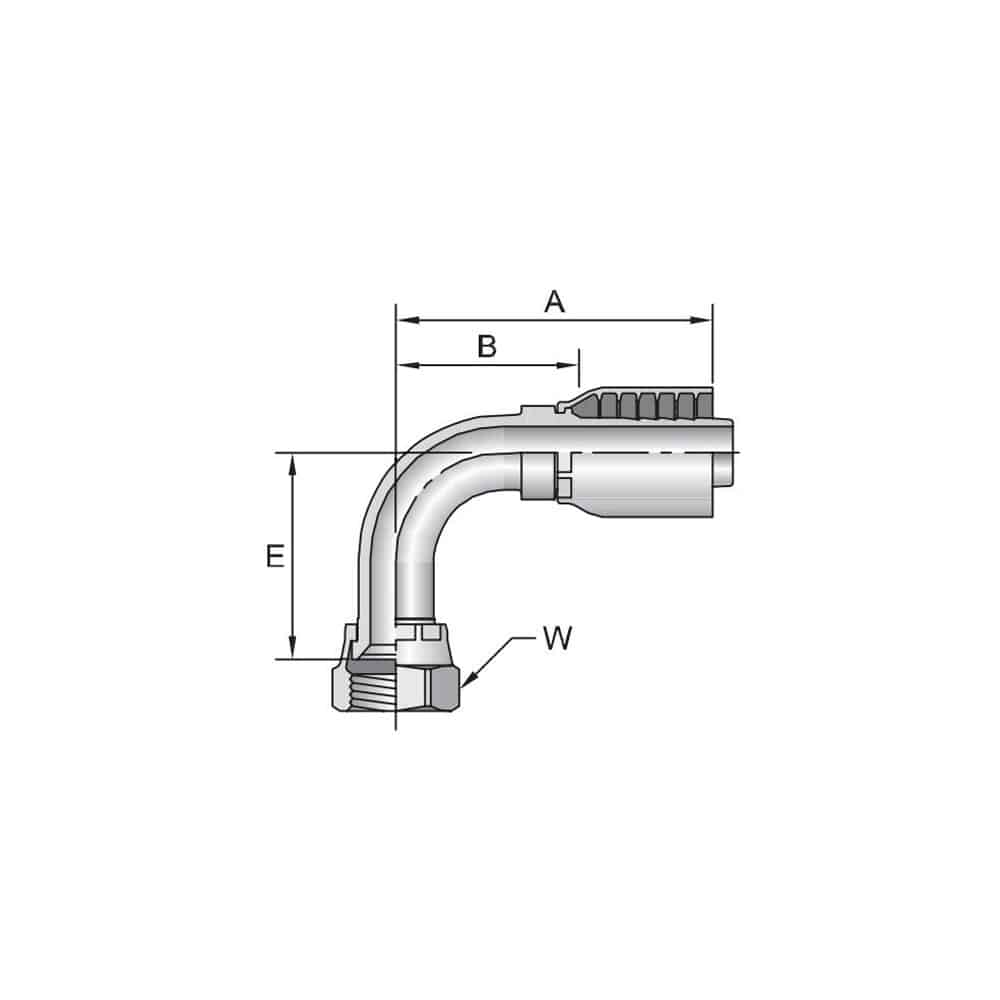 2J943 ISO 12151-5 JIC 37° Hose Fitting | Gemco