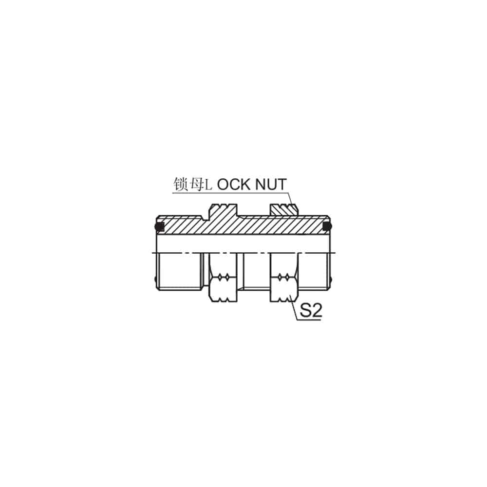 6F-LN ORFS Male Hydraulic Hose Fitting | Gemco